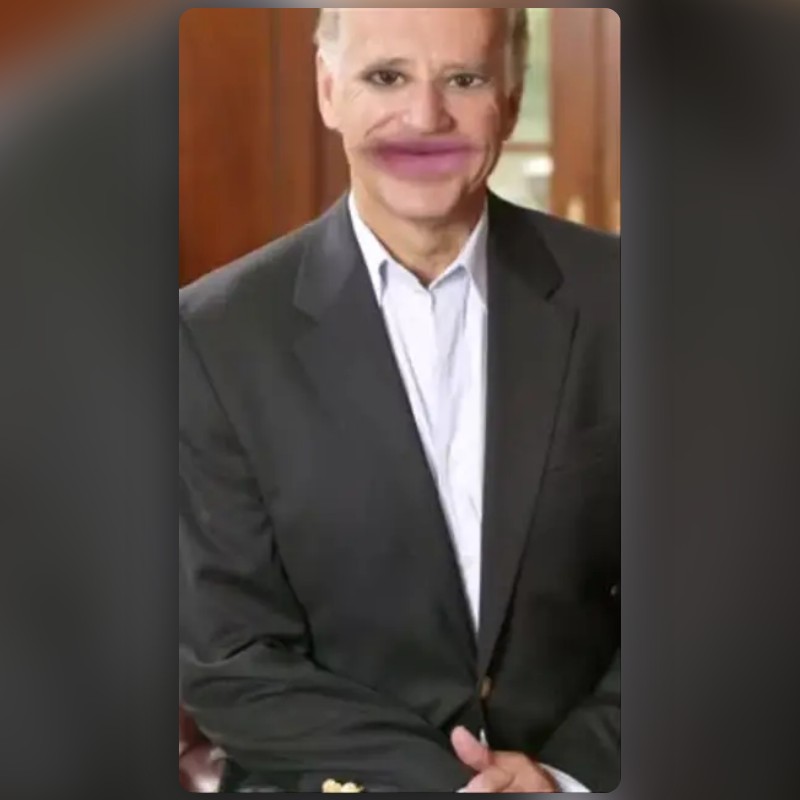 Joe Biden Smile Lens by Louis 🐙 - Snapchat Lenses and Filters