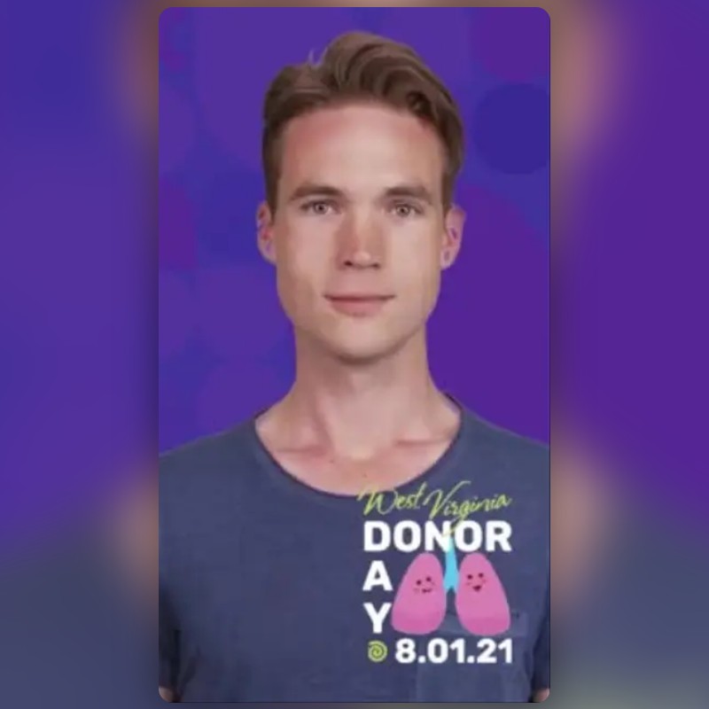 WV Donor Day Filter by Donate Life West Virginia | Snapchat Lenses