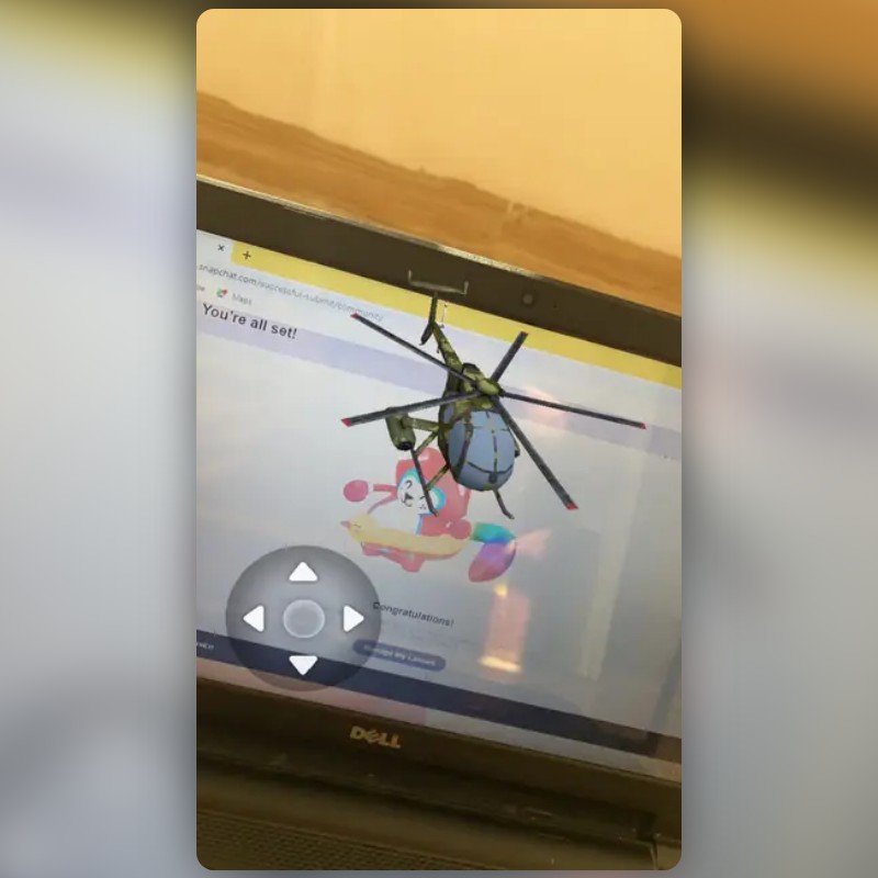 RC Helicopter Lens by Aloka ♡ - Snapchat Lenses and Filters