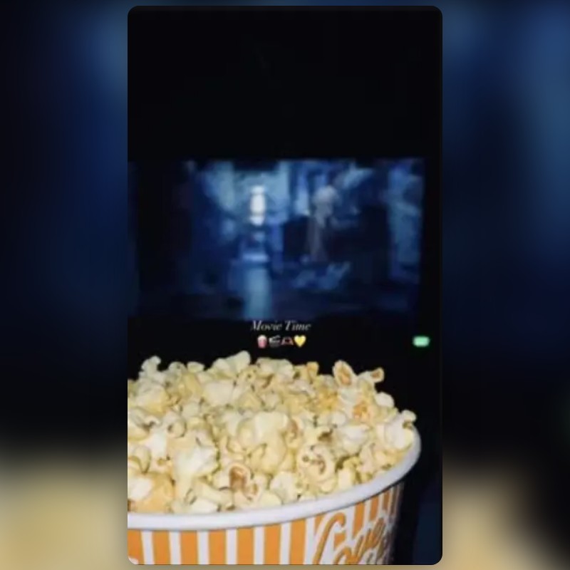it's Movie Time Lens by Sara 🦄🌈 - Snapchat Lenses and Filters