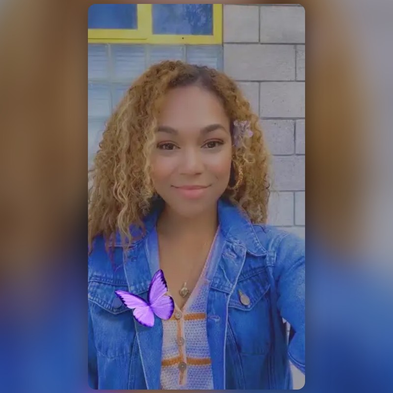 Cute Butterfly Lens by Snapchat - Snapchat Lenses and Filters