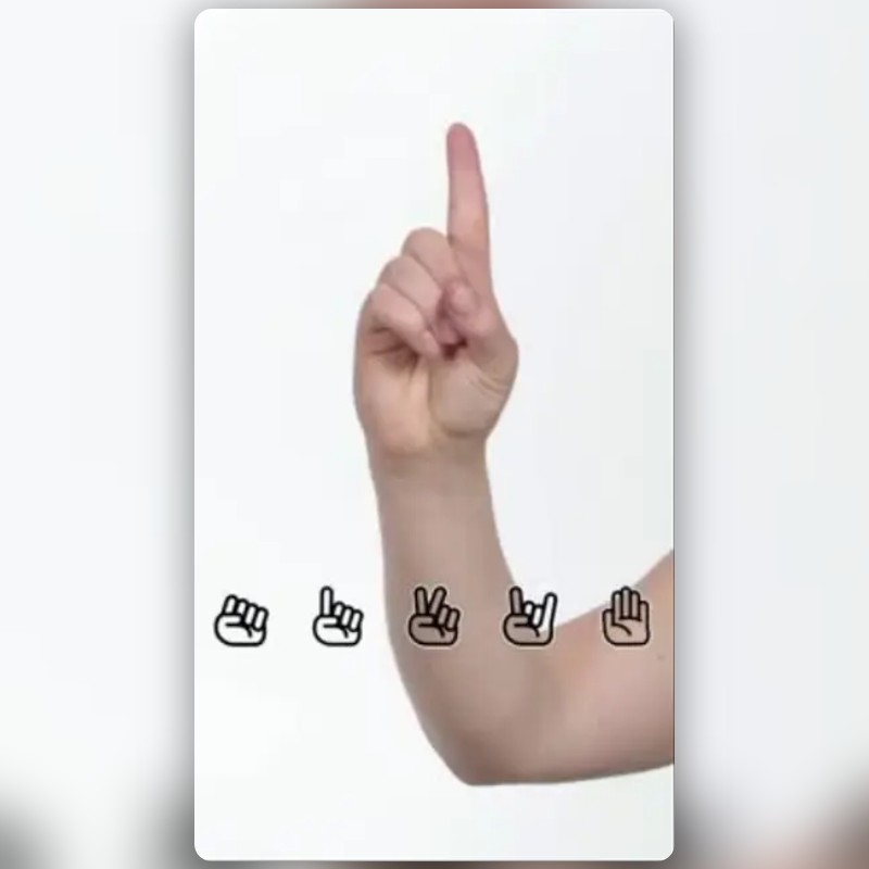 Hand Gestures Lens by i-rrx - Snapchat Lenses and Filters