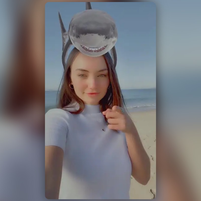 Shark Hug Lens by Snapchat - Snapchat Lenses and Filters