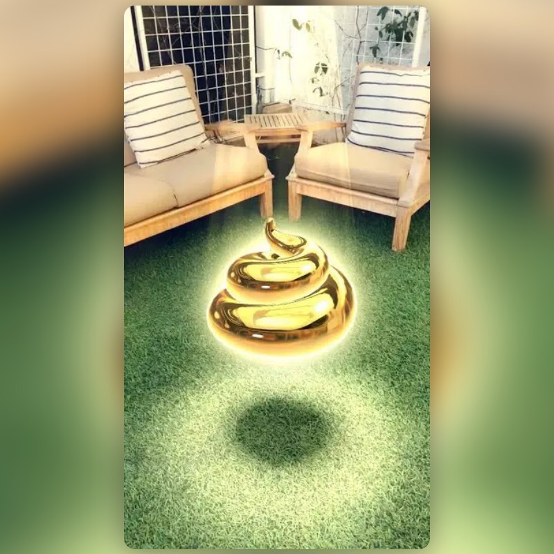 Golden Poop Filter by Snapchat | Snapchat Lenses