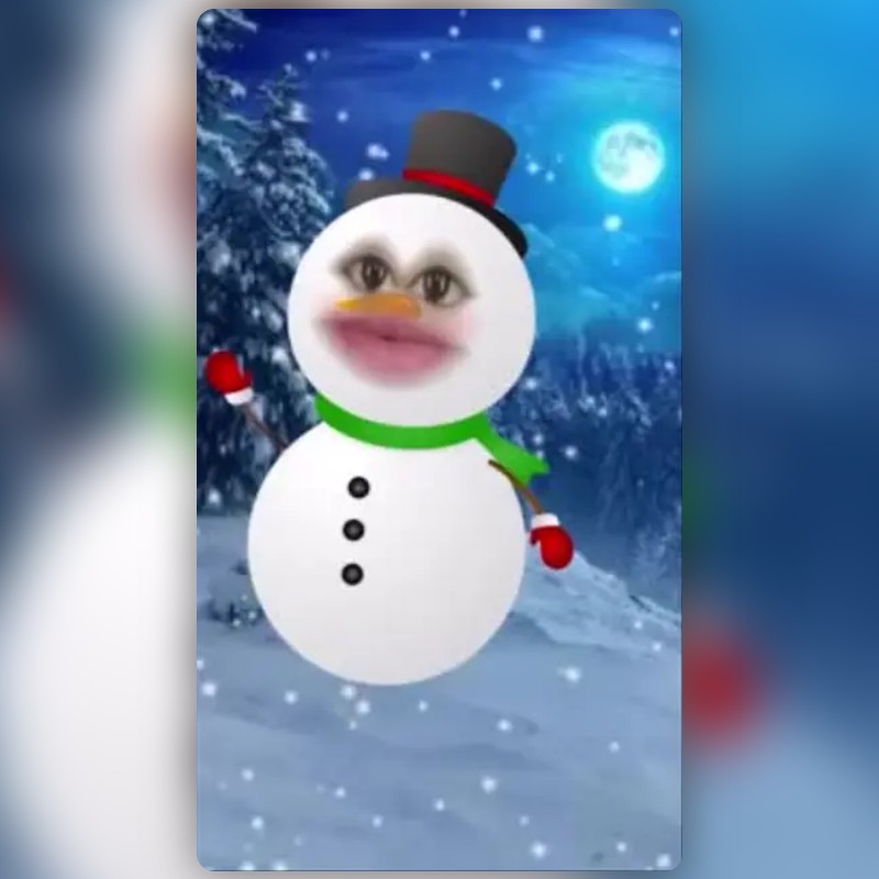 Winter Snowman Filter by Anastasia Berliana | Snapchat Lenses
