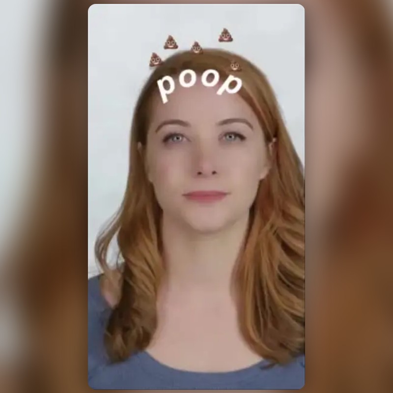 POOP crown Lens by Landon - Snapchat Lenses and Filters