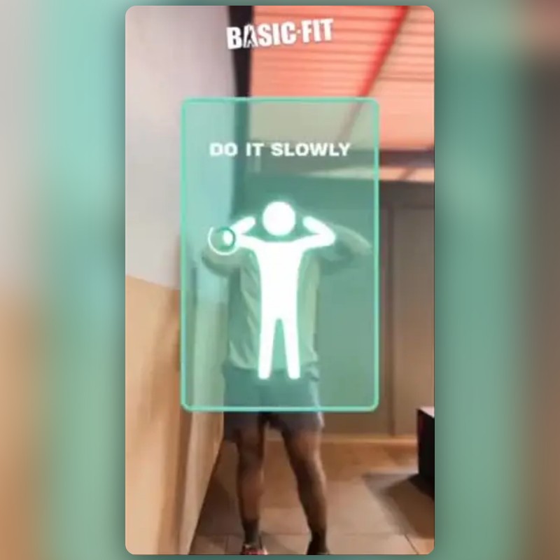 Knee Crunches Filter by Basic-Fit | Snapchat Lenses