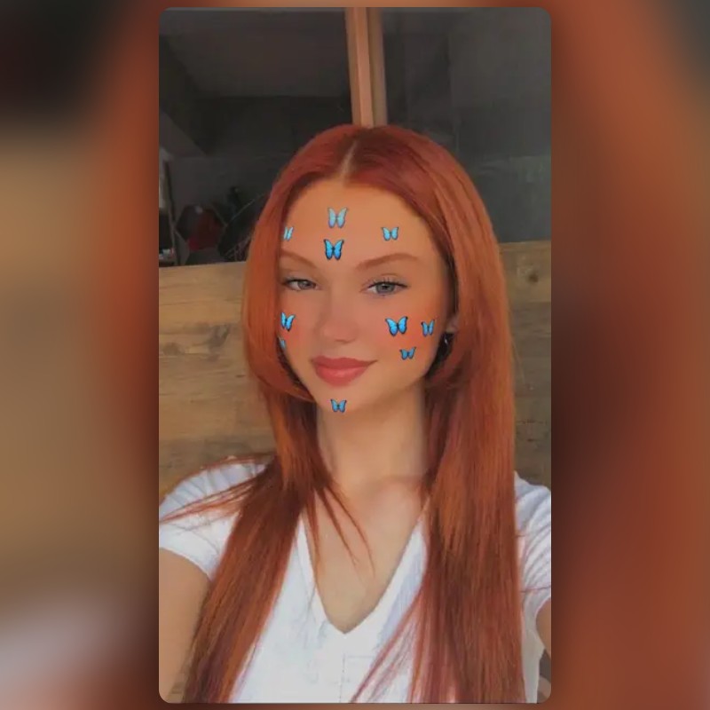 blue butterfly Filter by Awad | Snapchat Lenses