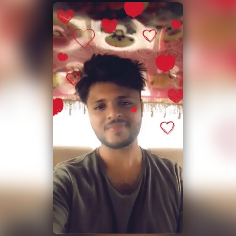Red Hearts Filter by Snapchat | Snapchat Lenses