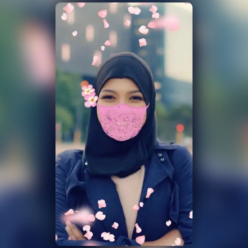 Pink Lace Mask Lens by Snapchat - Snapchat Lenses and Filters