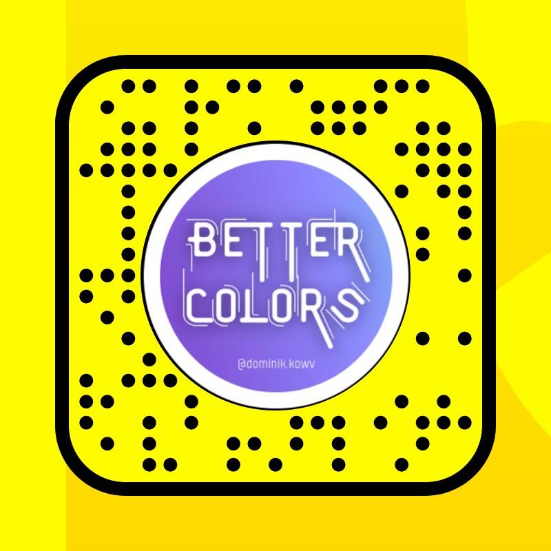 Better Colors Lens by dominik🥶 - Snapchat Lenses and Filters