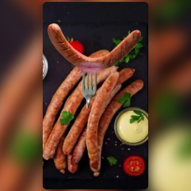 Talking Sausage Filter by bernadette☁️ | Snapchat Lenses