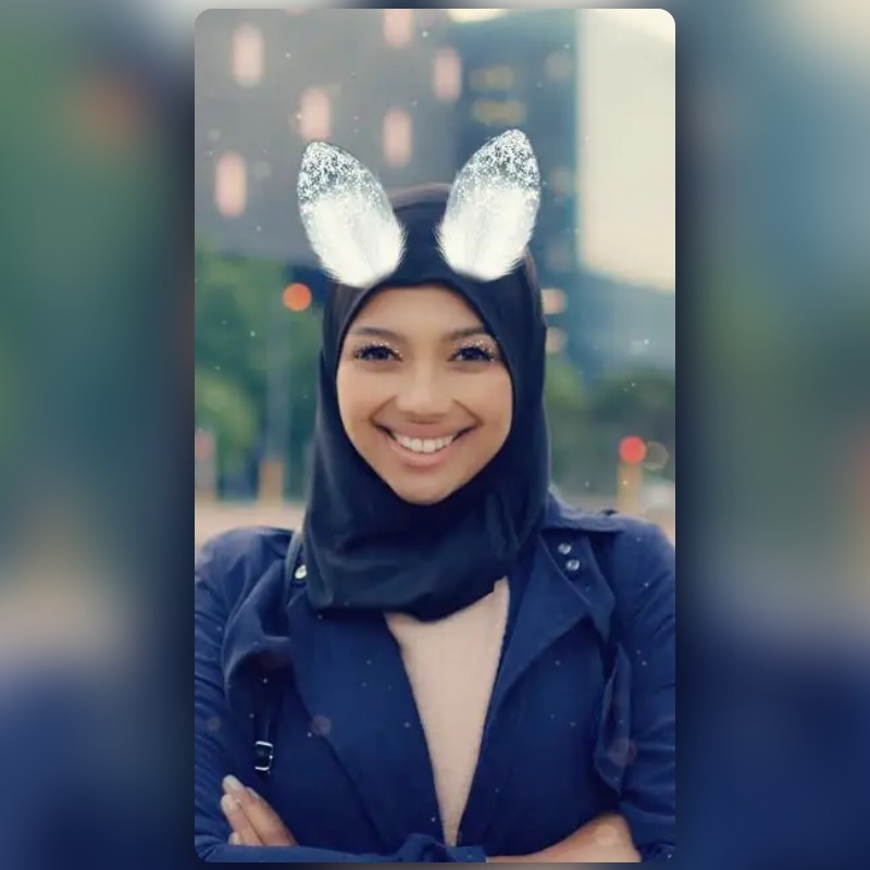 Sparkling Bunny Ears Lens by Snapchat - Snapchat Lenses and Filters