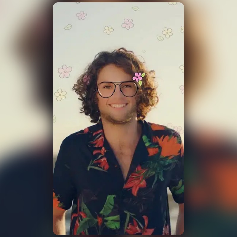 Flowers and Glasses Filter by Snapchat | Snapchat Lenses