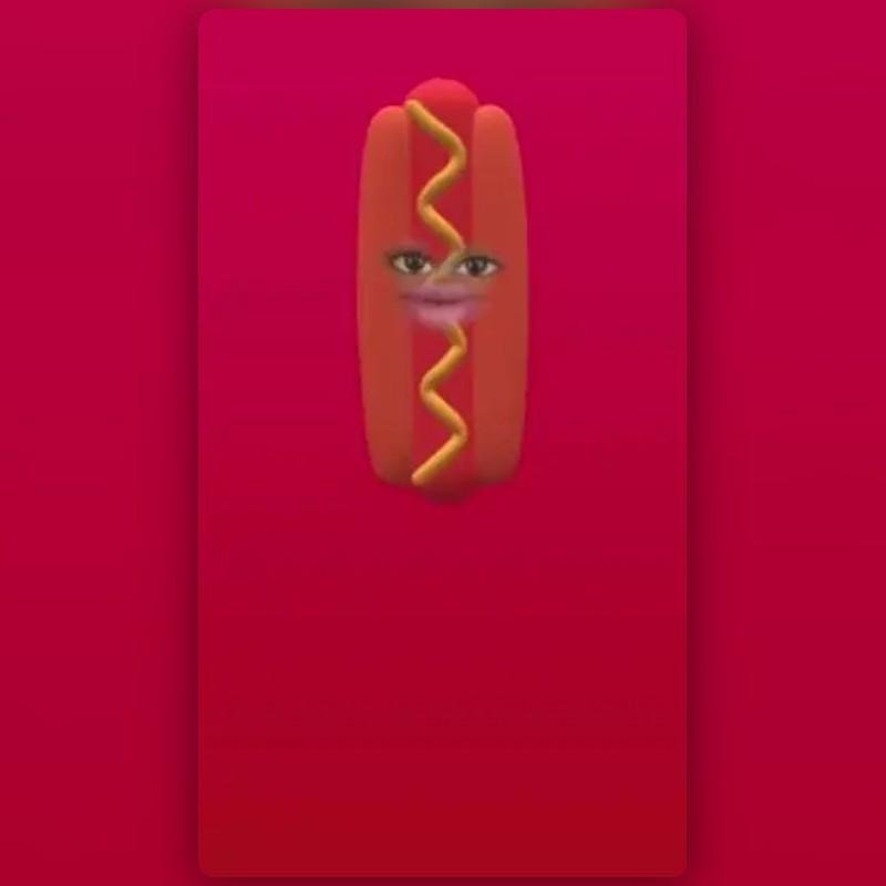 hotdog face Lens by Yam🦁🥷🏼 - Snapchat Lenses and Filters