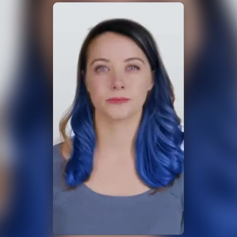 Blue Black Hair Lens by Ritika - Snapchat Lenses and Filters