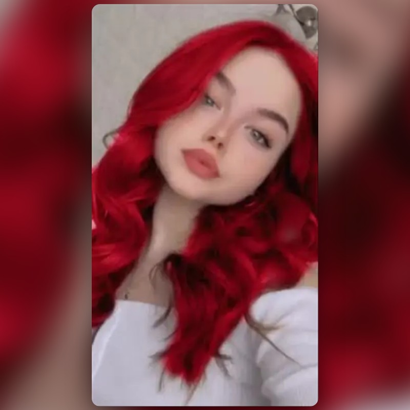Red Hair Color Lens by Chawshen | چاوشین - Snapchat Lenses and Filters