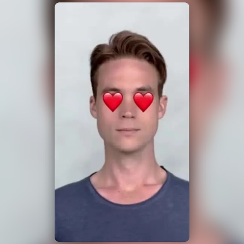 Heart Eyes Filter by Leo | Snapchat Lenses