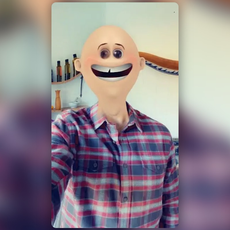 Round Head Filter by Snapchat | Snapchat Lenses