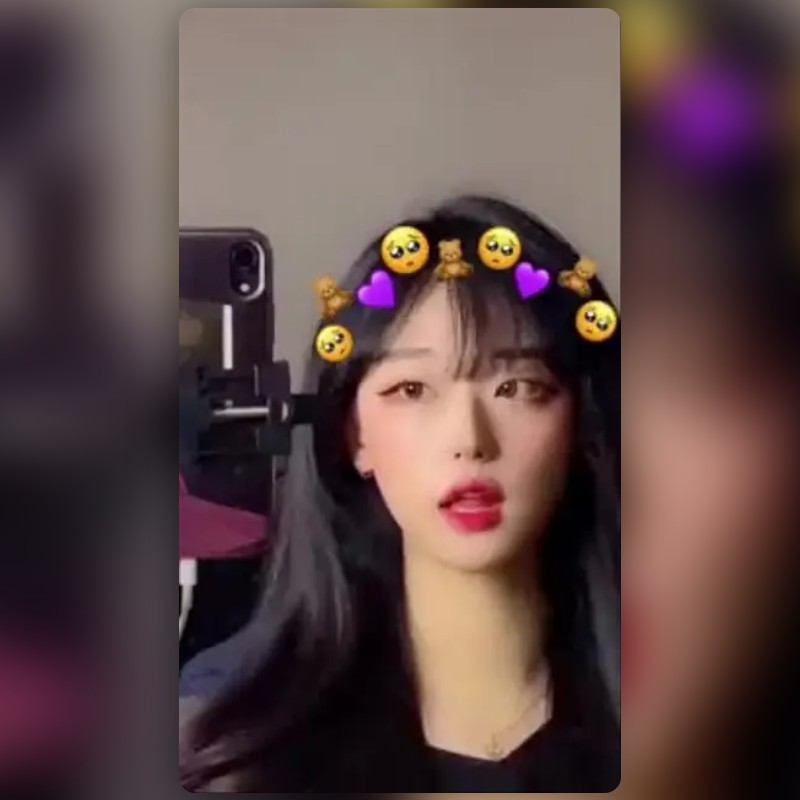 Bear purple crown Lens by Carol D'silva - Snapchat Lenses and Filters