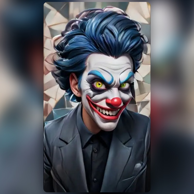 Creepy Clown Lens by Snapchat – Snapchat Lenses and Filters