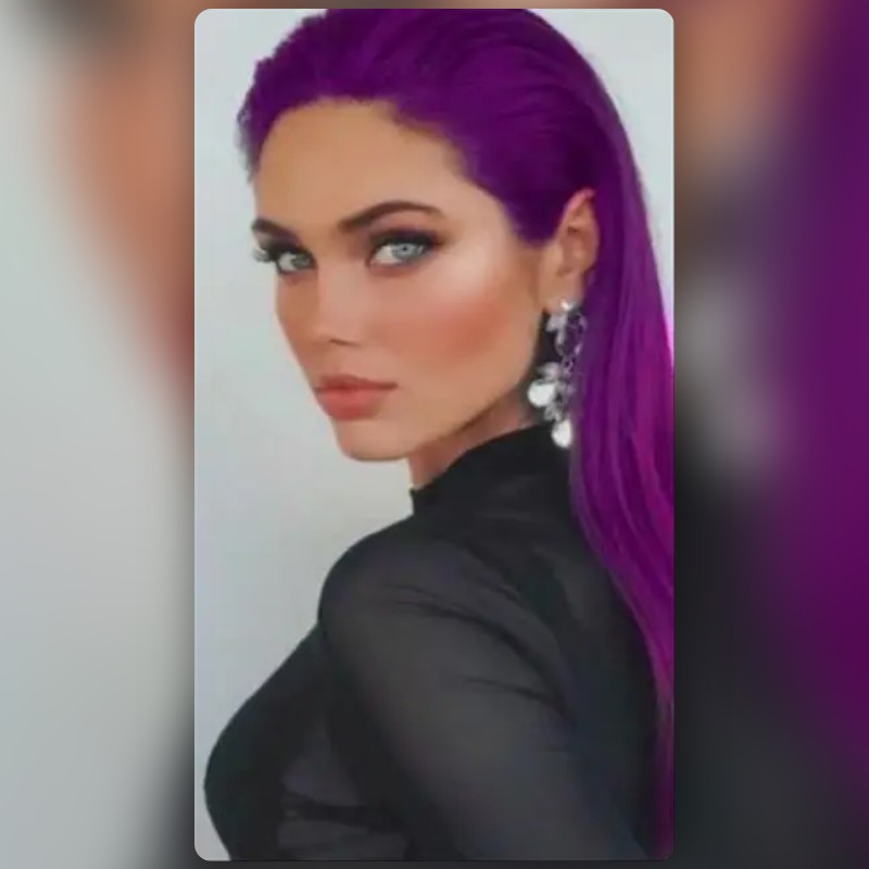Purple Hair Color Lens by Hadeel Alshibli 🕊️ - Snapchat Lenses and Filters