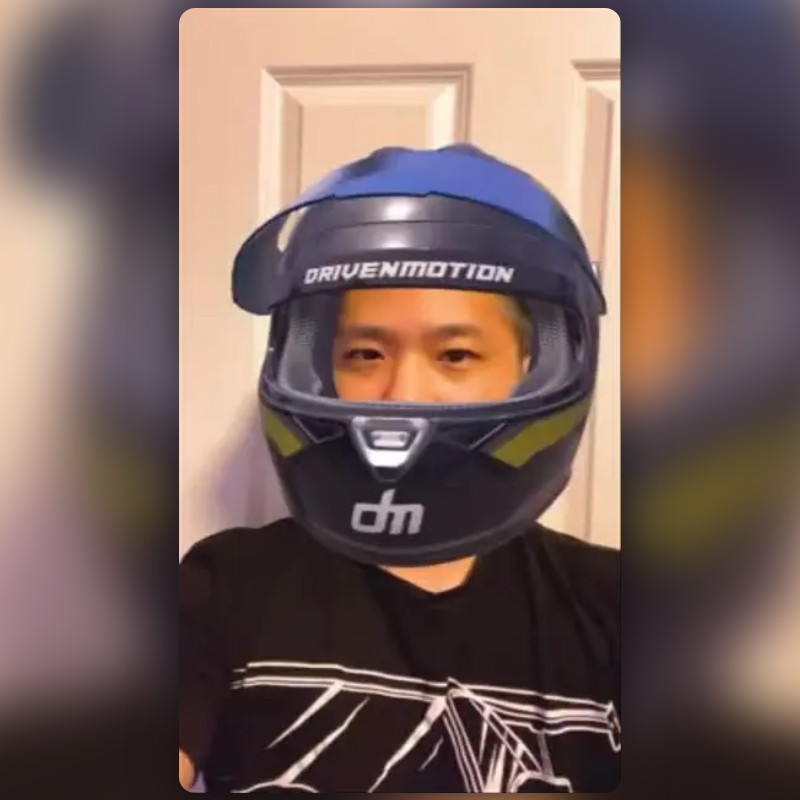 Racing Helmet - DM Lens by Robin Har - Snapchat Lenses and Filters