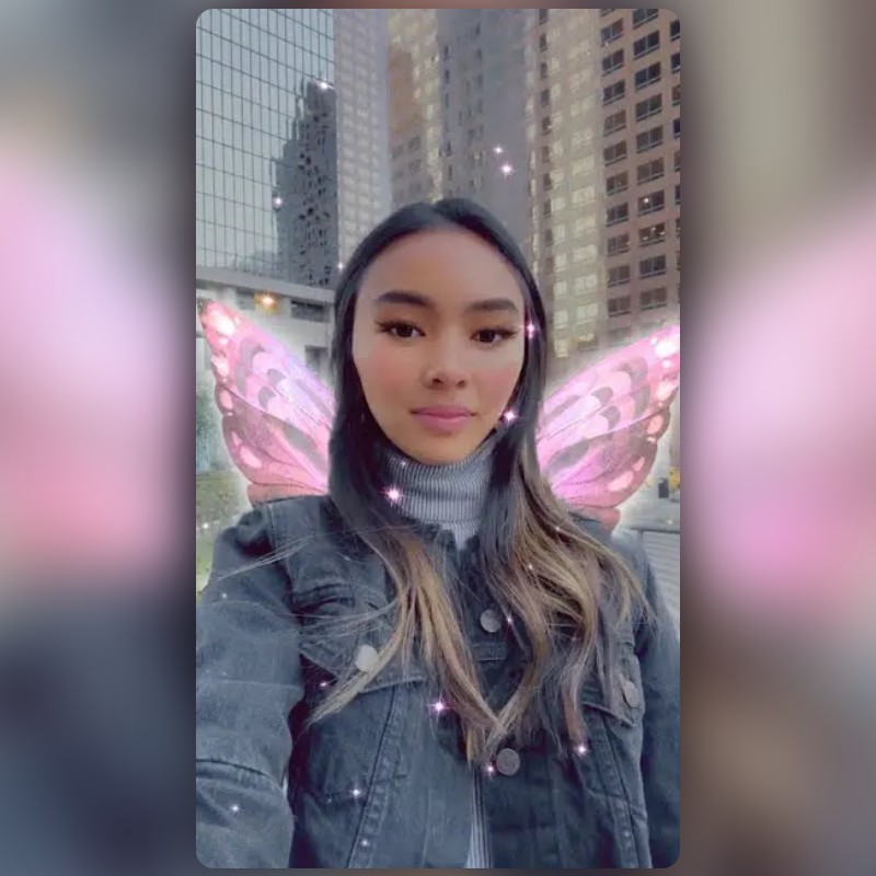 Tender Butterfly Lens by Snapchat - Snapchat Lenses and Filters