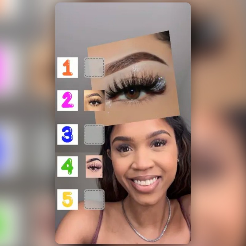 Rating Eyelashes Filter by Nahlovingit | Snapchat Lenses