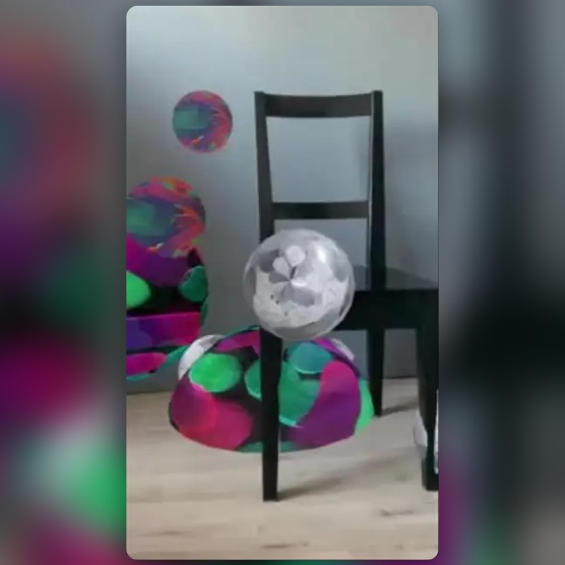 Lidar Spheres Filter by Helen Breznik | Snapchat Lenses