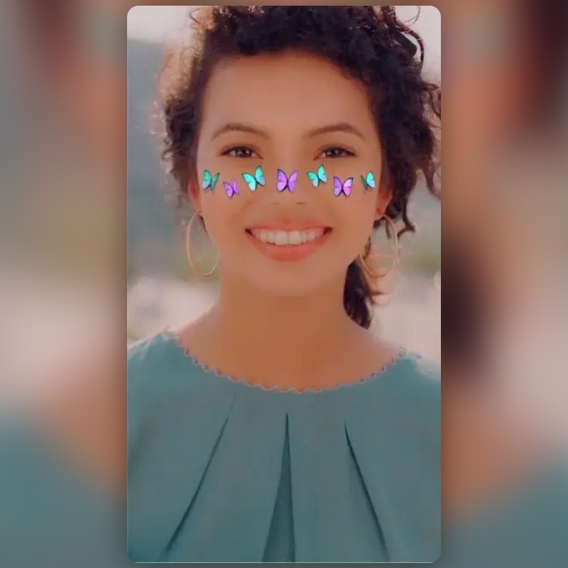 Butterfly Freckles Lens by Snapchat - Snapchat Lenses and Filters