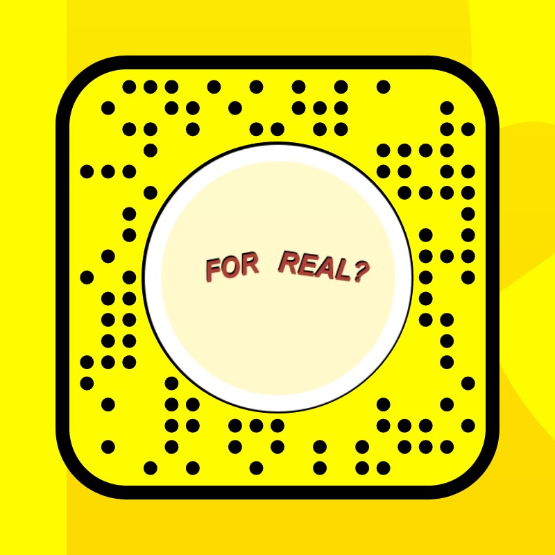 For Real Lens by Santtu🥶 - Snapchat Lenses and Filters