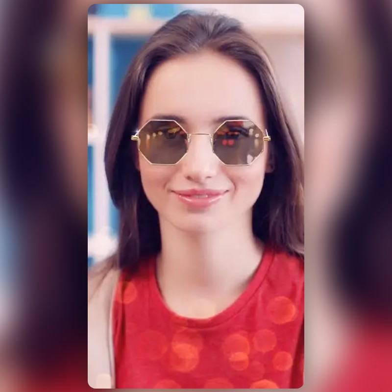Golden Sunglasses Lens by Snapchat - Snapchat Lenses and Filters