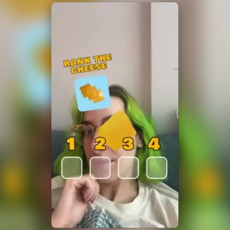 Rank the cheese Filter by Alexis Zerafa | Snapchat Lenses