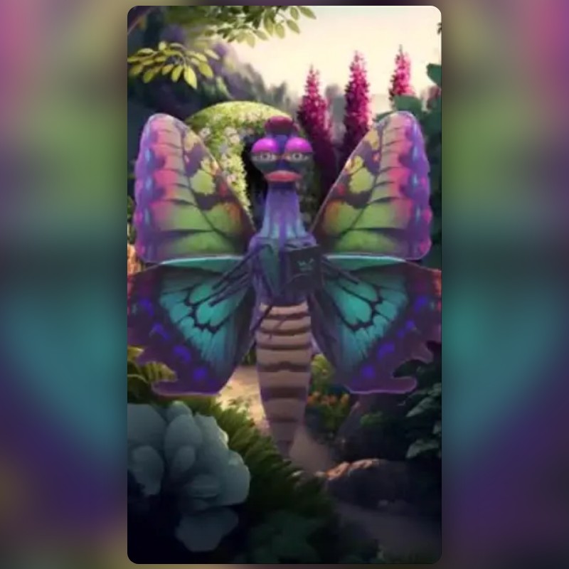 Social Butterfly Filter by Phil Walton | Snapchat Lenses