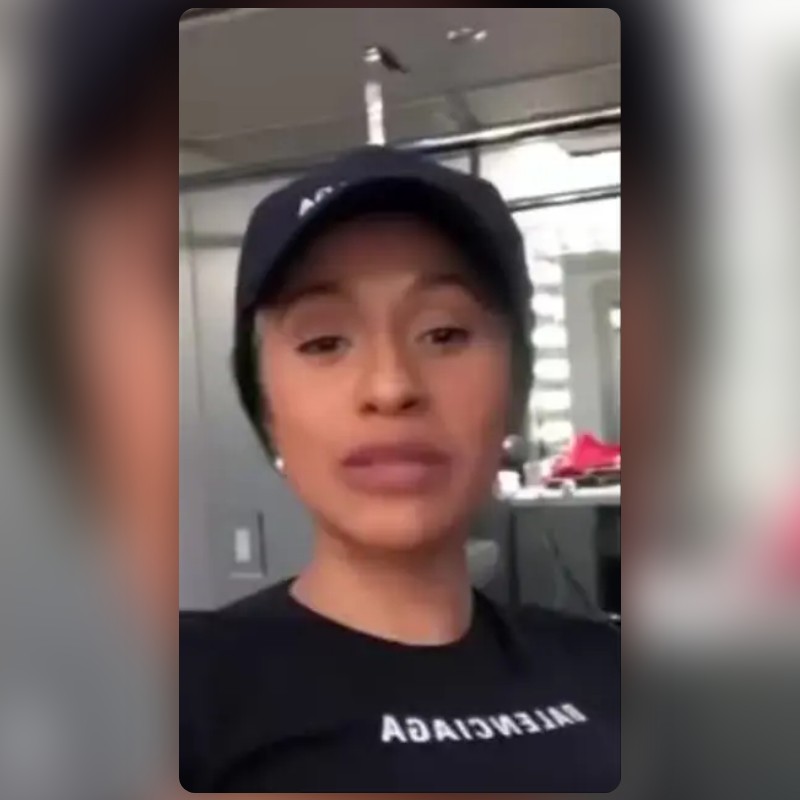 Facetime Cardi B Lens by 𝒞𝒜𝑀𝐼𝑅 - Snapchat Lenses and Filters