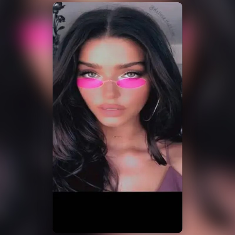 Pink Oval Glasses Lens By Nik 🕷️ Snapchat Lenses And Filters
