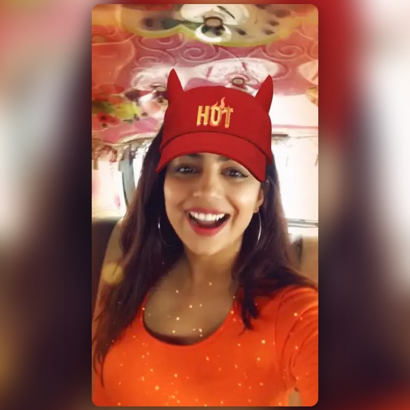Red cap Lens by Snapchat - Snapchat Lenses and Filters