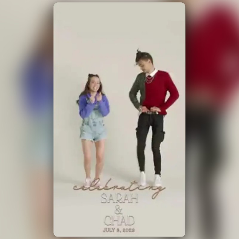 Sarah & Chad Filter by Filters by TNY | Snapchat Lenses