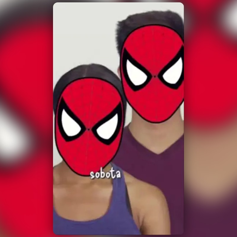 Spiderman Mask Lens by 🩷여기 ♡⃝ ʜᴇʟʟᴏ ̈ ☽⋆🩷 - Snapchat Lenses and Filters