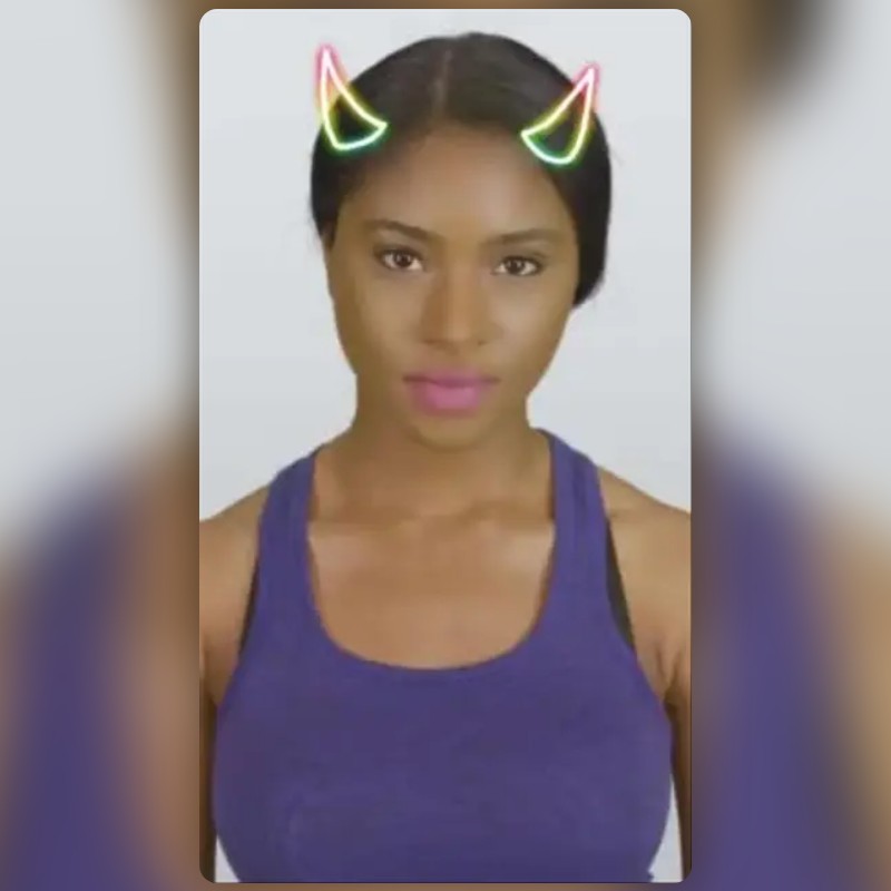 rainbow horns-Mymy Filter by Tiffany | Snapchat Lenses