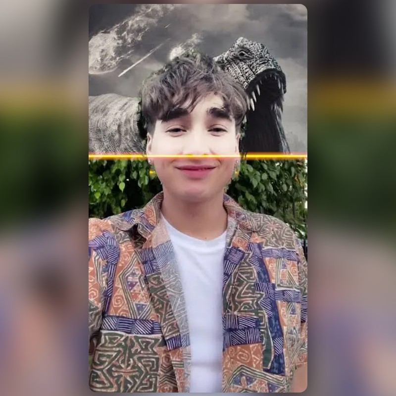 Lente Dino Background de Snapchat - Filtros y Lentes de Snapchat