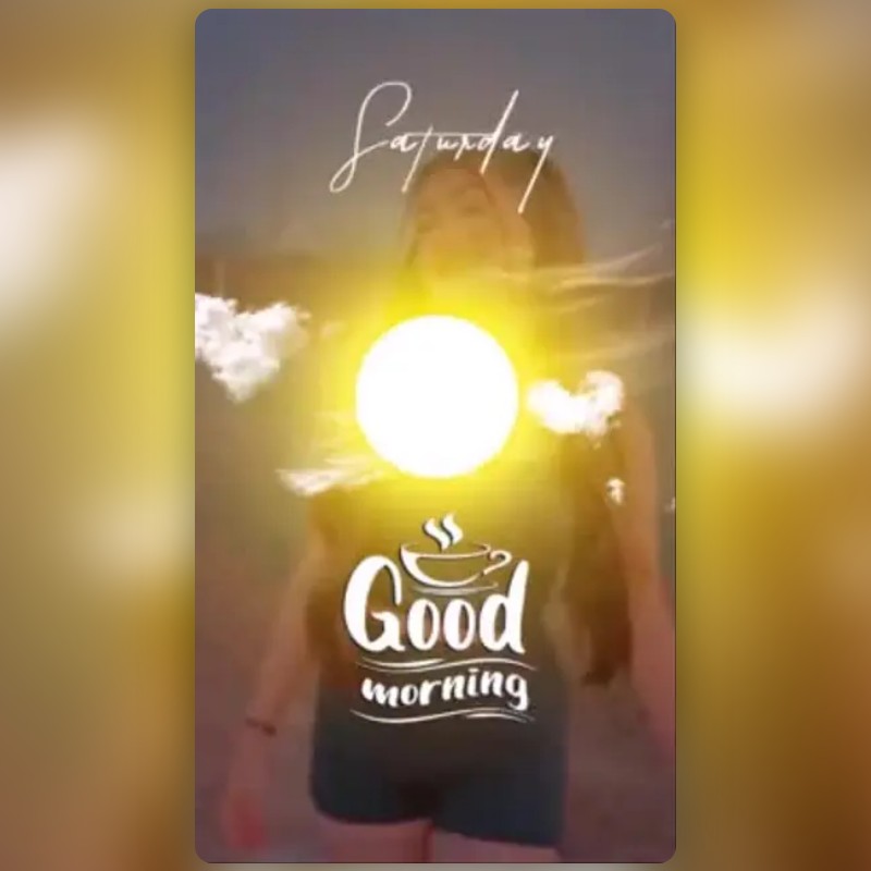 DAY GOOD MORNING Filter by Sunny Bahadurpuria🎥 | Snapchat Lenses