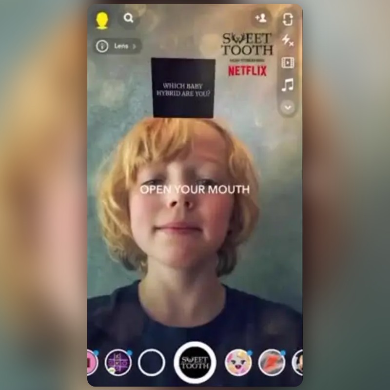 Sweet Tooth Lens by Netflix - Snapchat Lenses and Filters