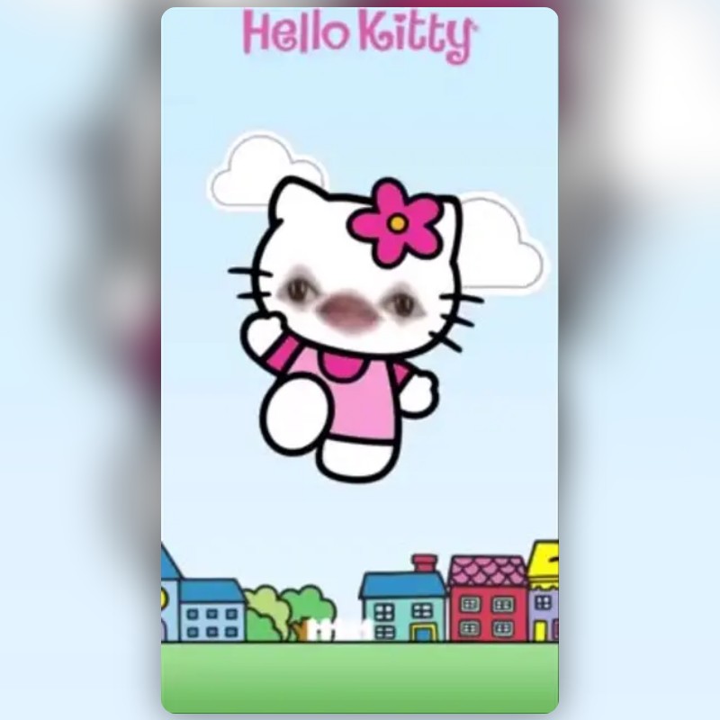 Cute Hello Kitty Lens by Anastasia Berliana - Snapchat Lenses and Filters