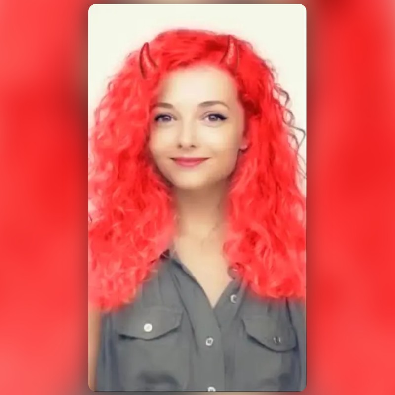 Red Horns Filter by Snap Inc. | Snapchat Lenses