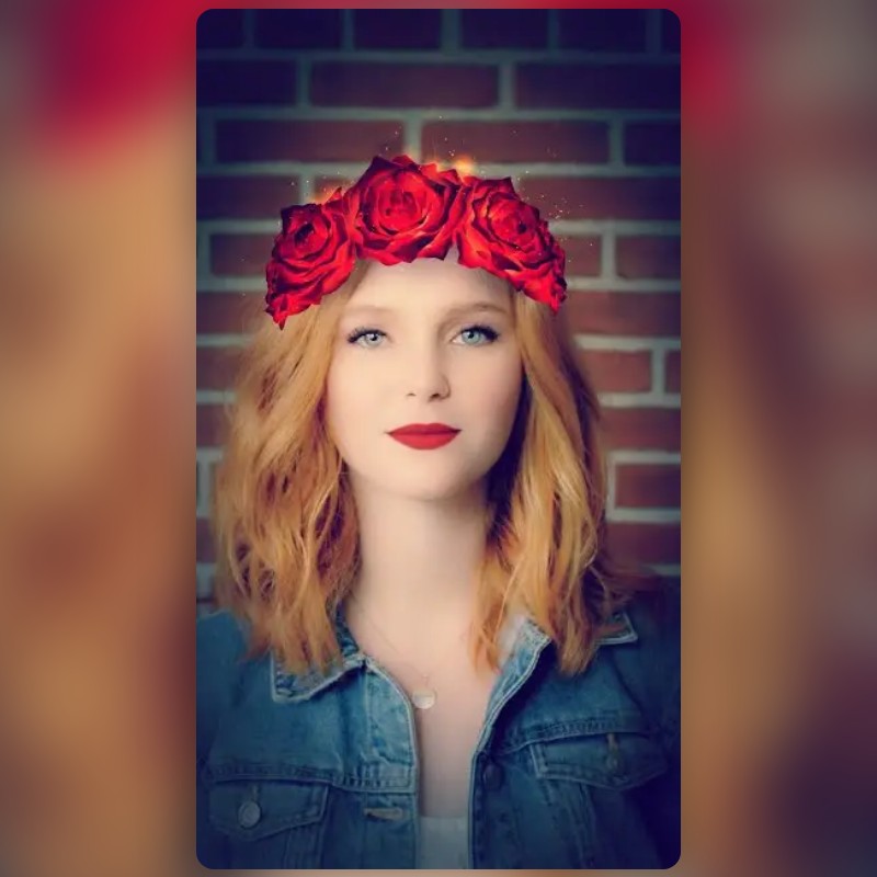 Fire Flowers Headband Lens by Snapchat - Snapchat Lenses and Filters