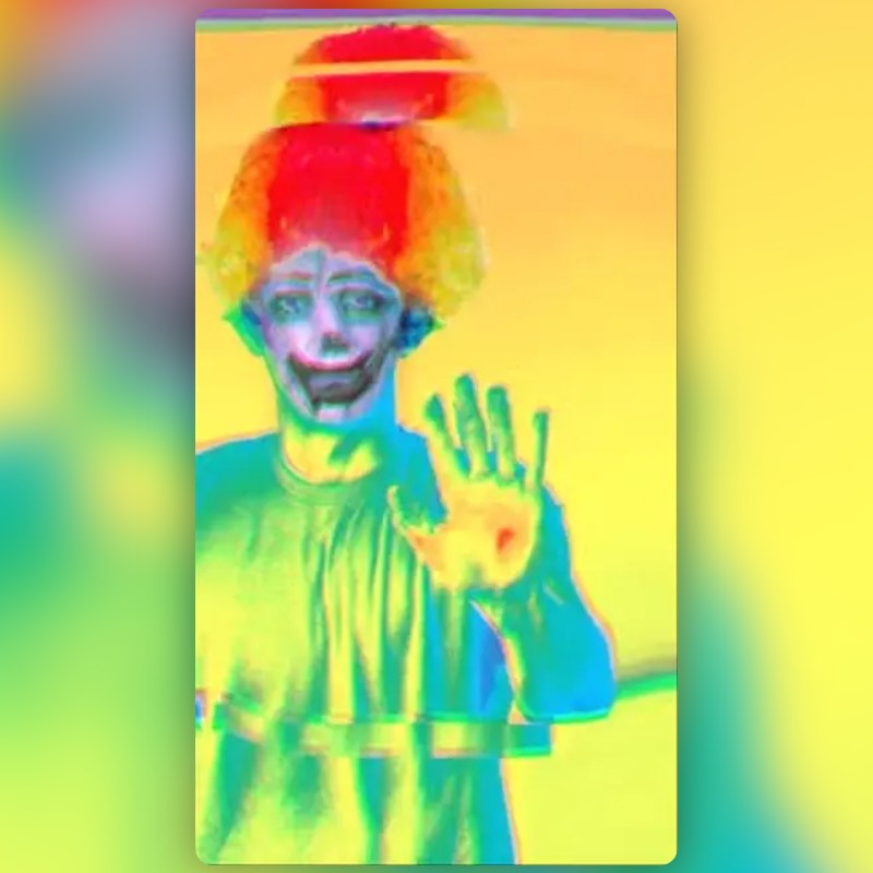 TRIPTOE-LE-CLOWN Lens by jp pirie - Snapchat Lenses and Filters