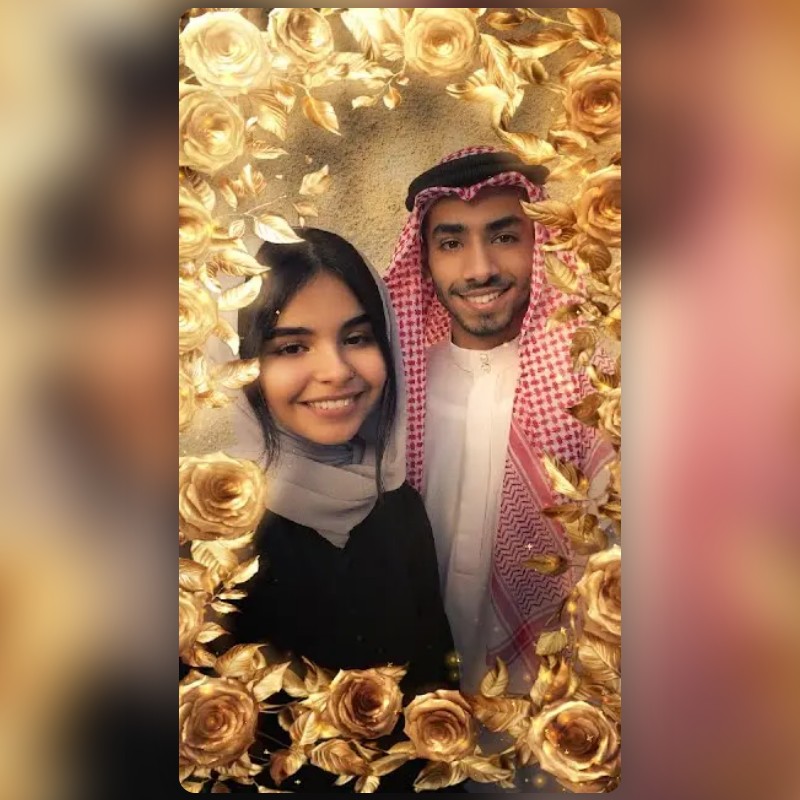 Golden roses Filter by Snapchat | Snapchat Lenses