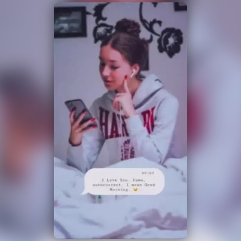 Cute Texts V3 Lens by DK 🕊️ - Snapchat Lenses and Filters